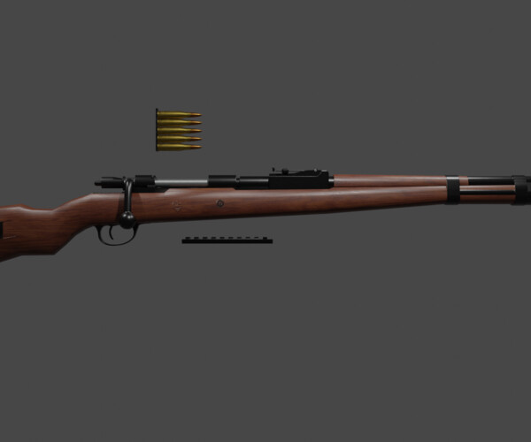 ArtStation - Kar98k 3D Model | Game Assets