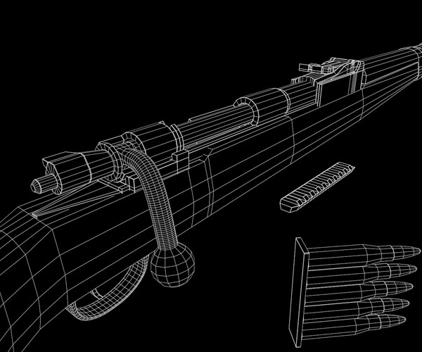ArtStation - Kar98k 3D Model | Game Assets