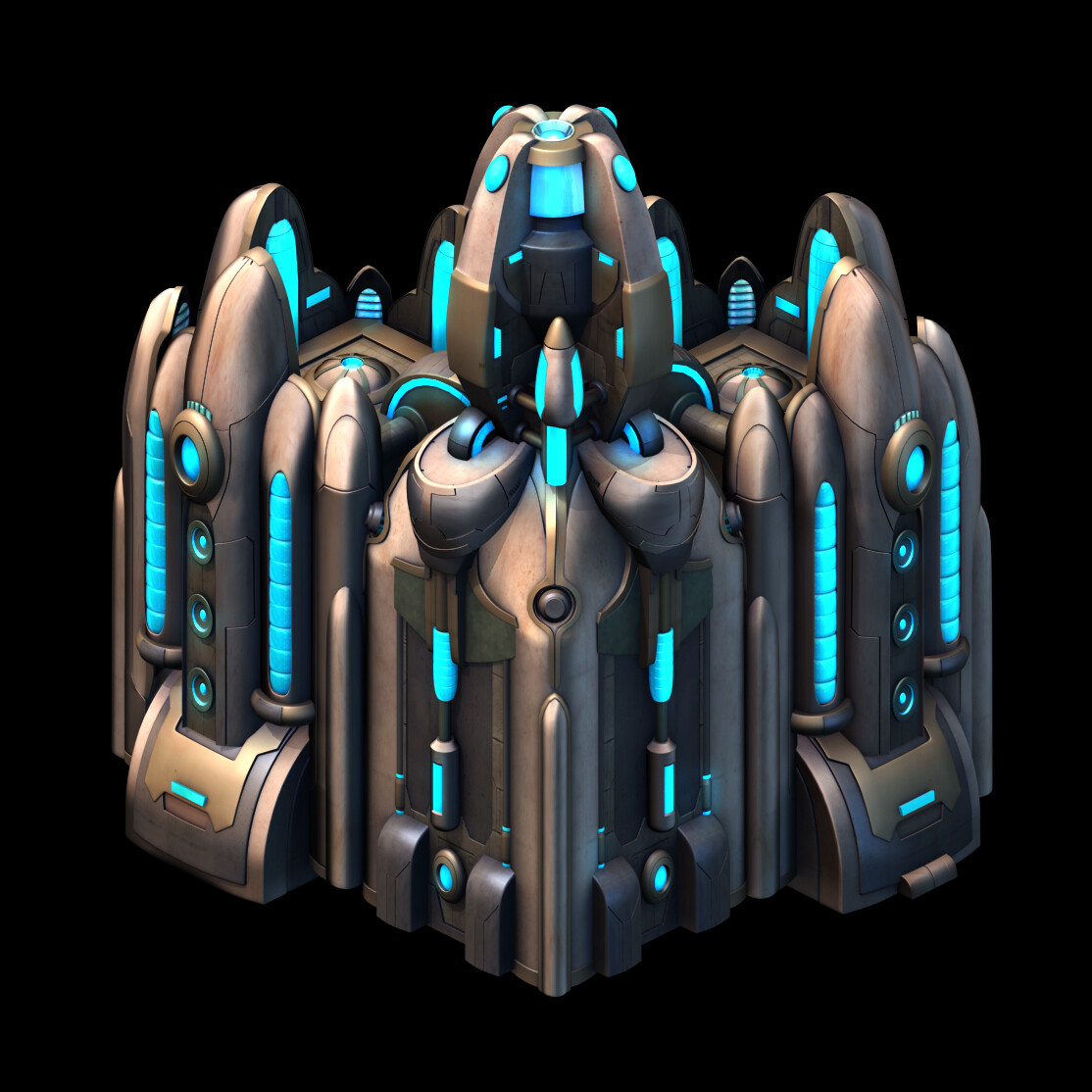 ArtStation - Space Station - City Wall Corner 03 | Game Assets