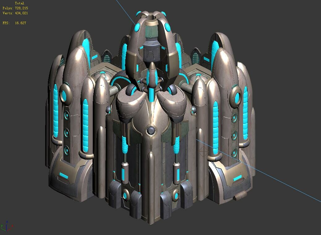 ArtStation - Space Station - City Wall Corner 03 | Game Assets