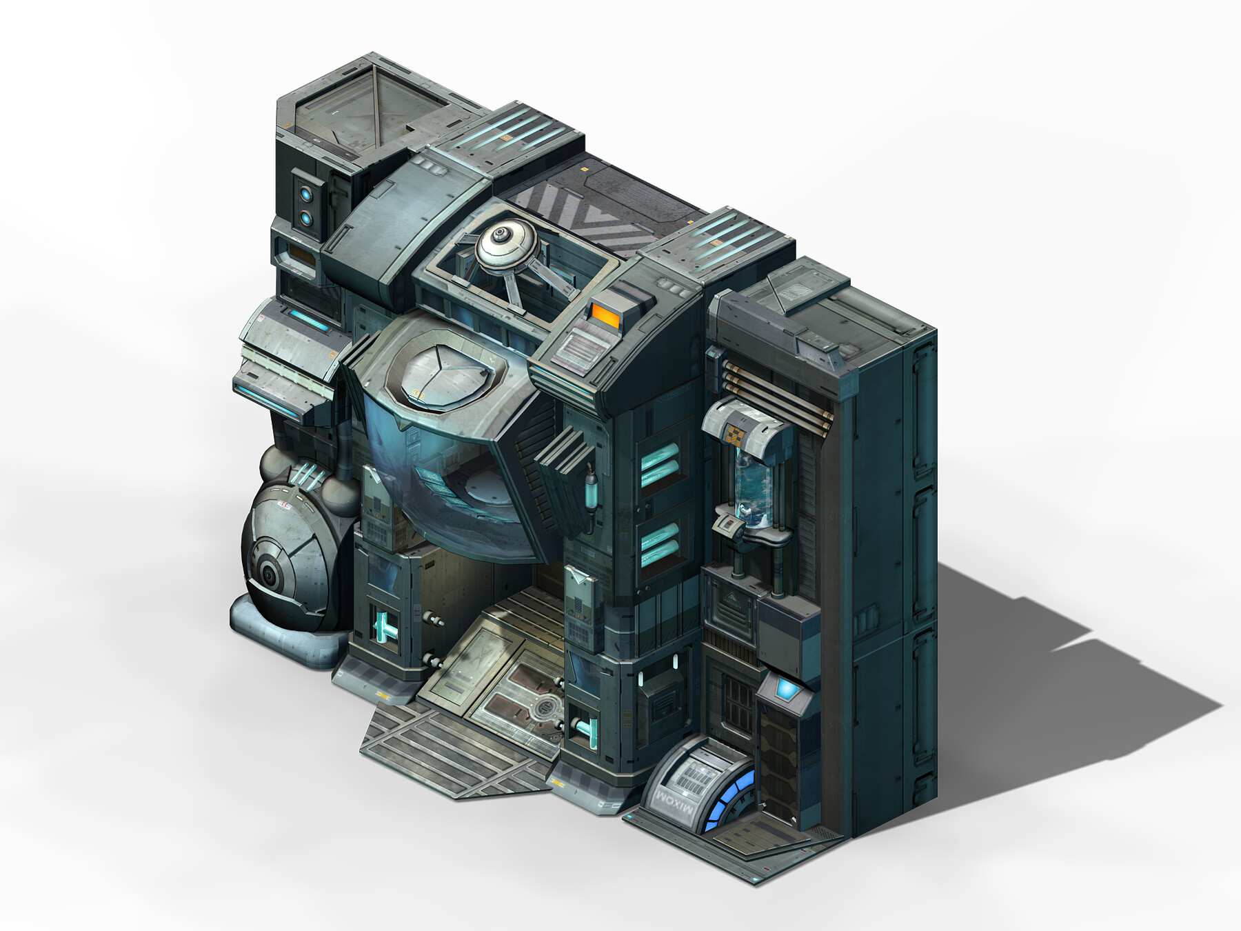 ArtStation - Wall entrance - door 01 | Game Assets