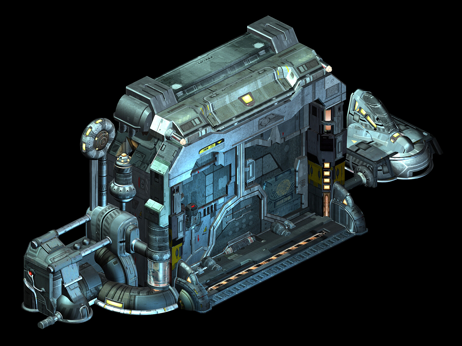 ArtStation - Wall entrance - door 02 | Game Assets