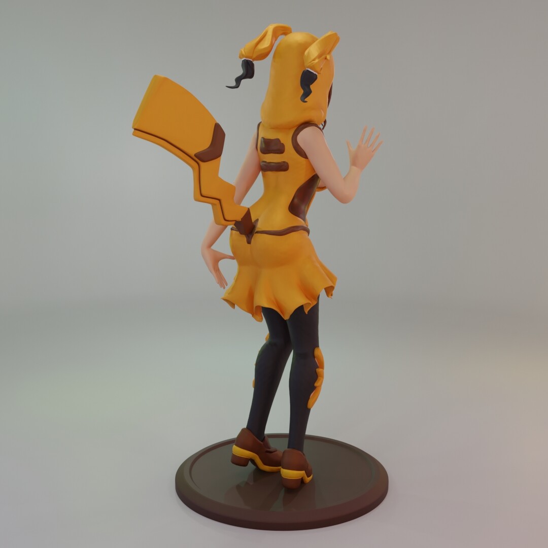 ArtStation - POKEMON GIRL - PIKACHU | Resources