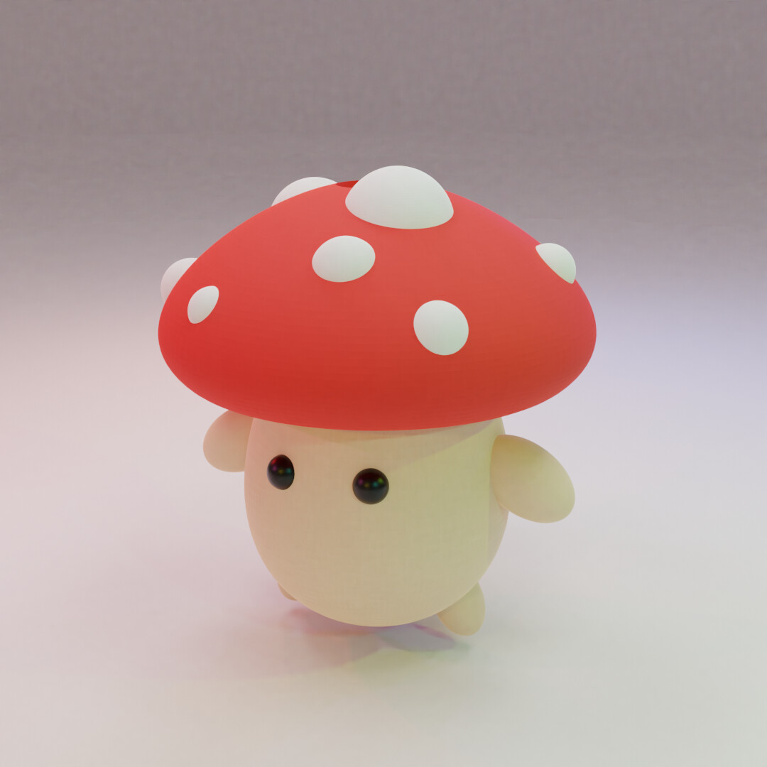 ArtStation - MUSHROOM TOOTHPASTE CAP TOPPER | Resources