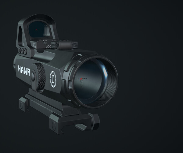 ArtStation - Leupold mark 4 HAMR Scope | Game Assets