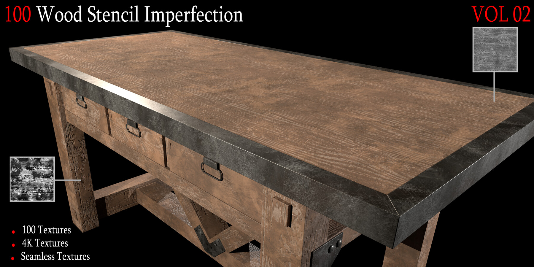 ArtStation - 100 Wood Surface Imperfection - 4k Tileable Textures_Vol 2 ...