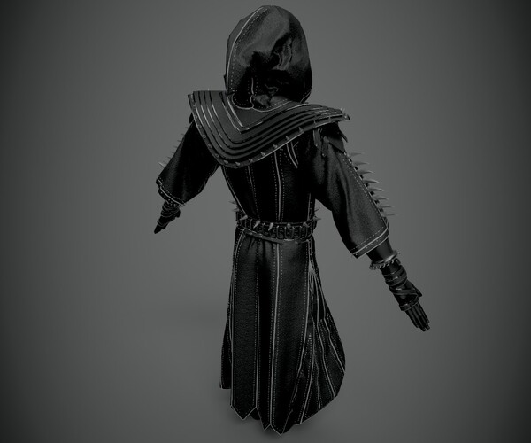ArtStation - Dark Mantle with spikes | Game Assets