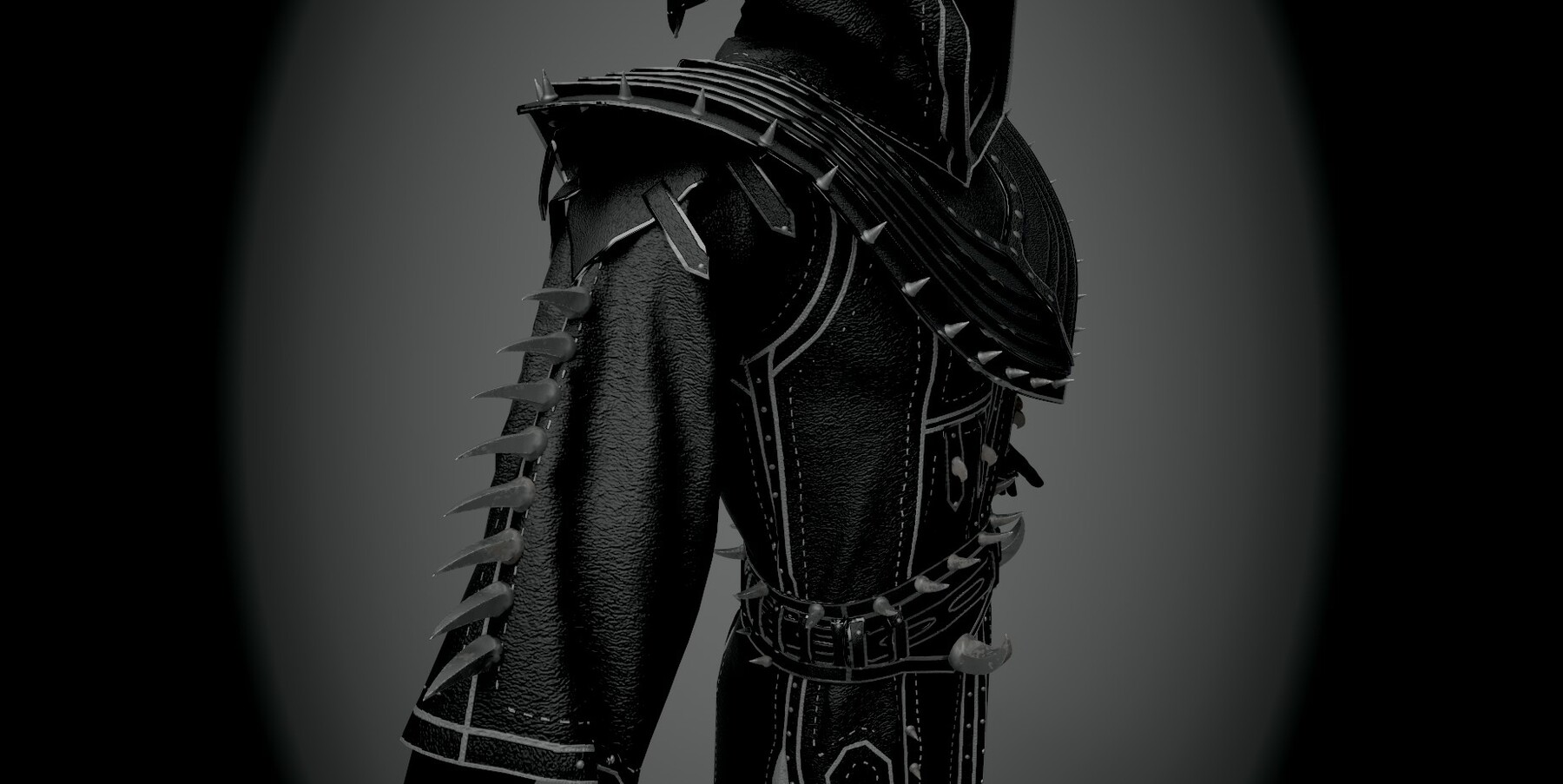 ArtStation - Dark Mantle with spikes | Game Assets