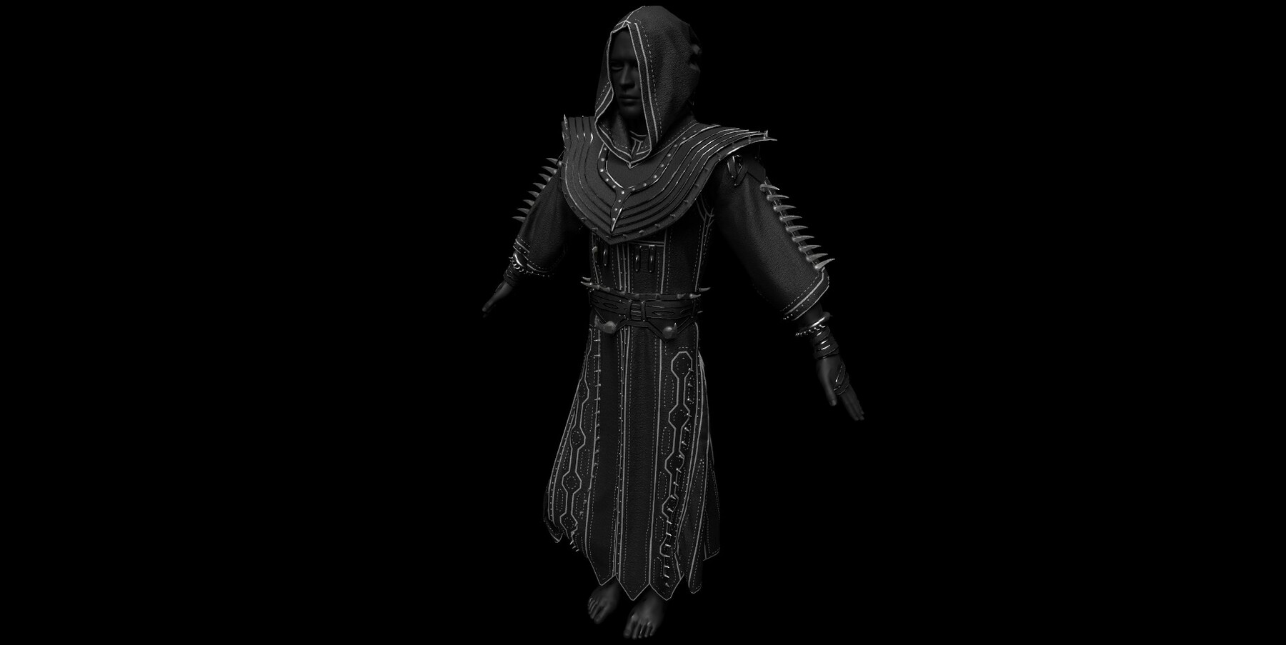 ArtStation - Dark Mantle with spikes | Game Assets