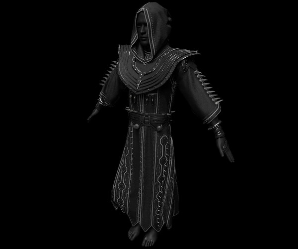 ArtStation - Dark Mantle with spikes | Game Assets