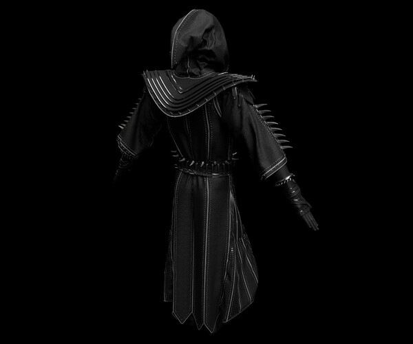 ArtStation - Dark Mantle with spikes | Game Assets