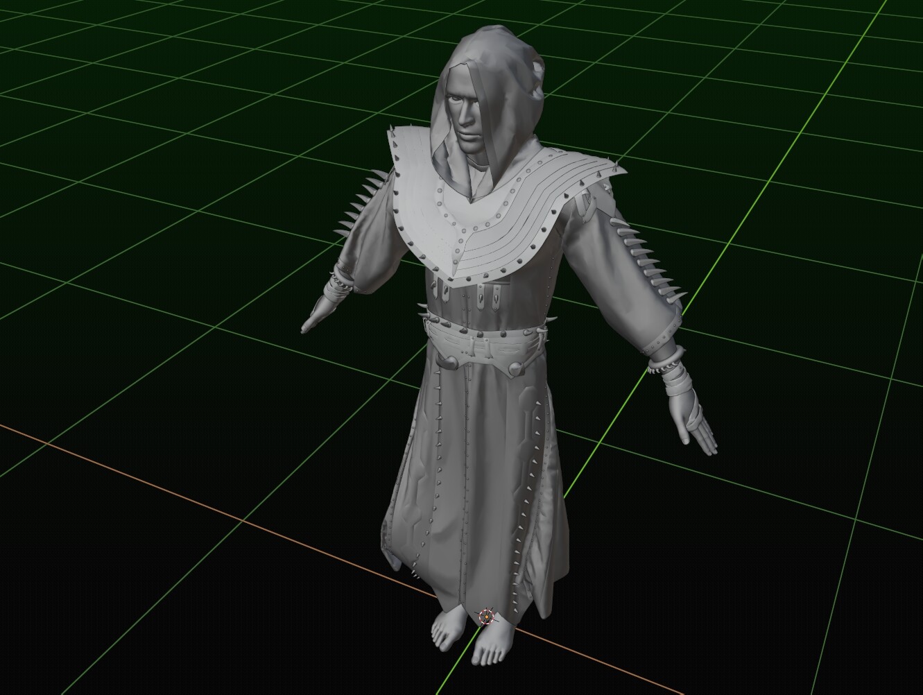 ArtStation - Dark Mantle with spikes | Game Assets