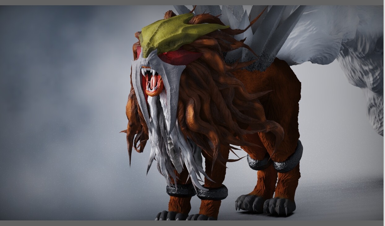 ArtStation - Entei Remake for print ! | Artworks