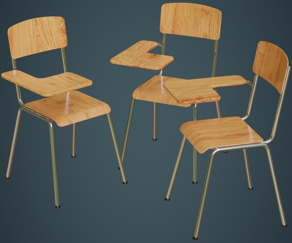 ArtStation - School Chair 2A | Game Assets