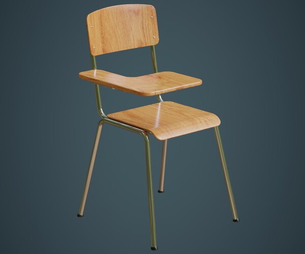 ArtStation - School Chair 2A | Game Assets