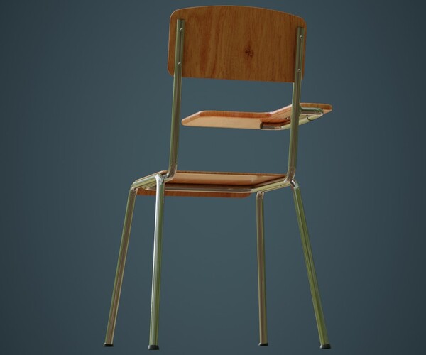 ArtStation - School Chair 2A | Game Assets