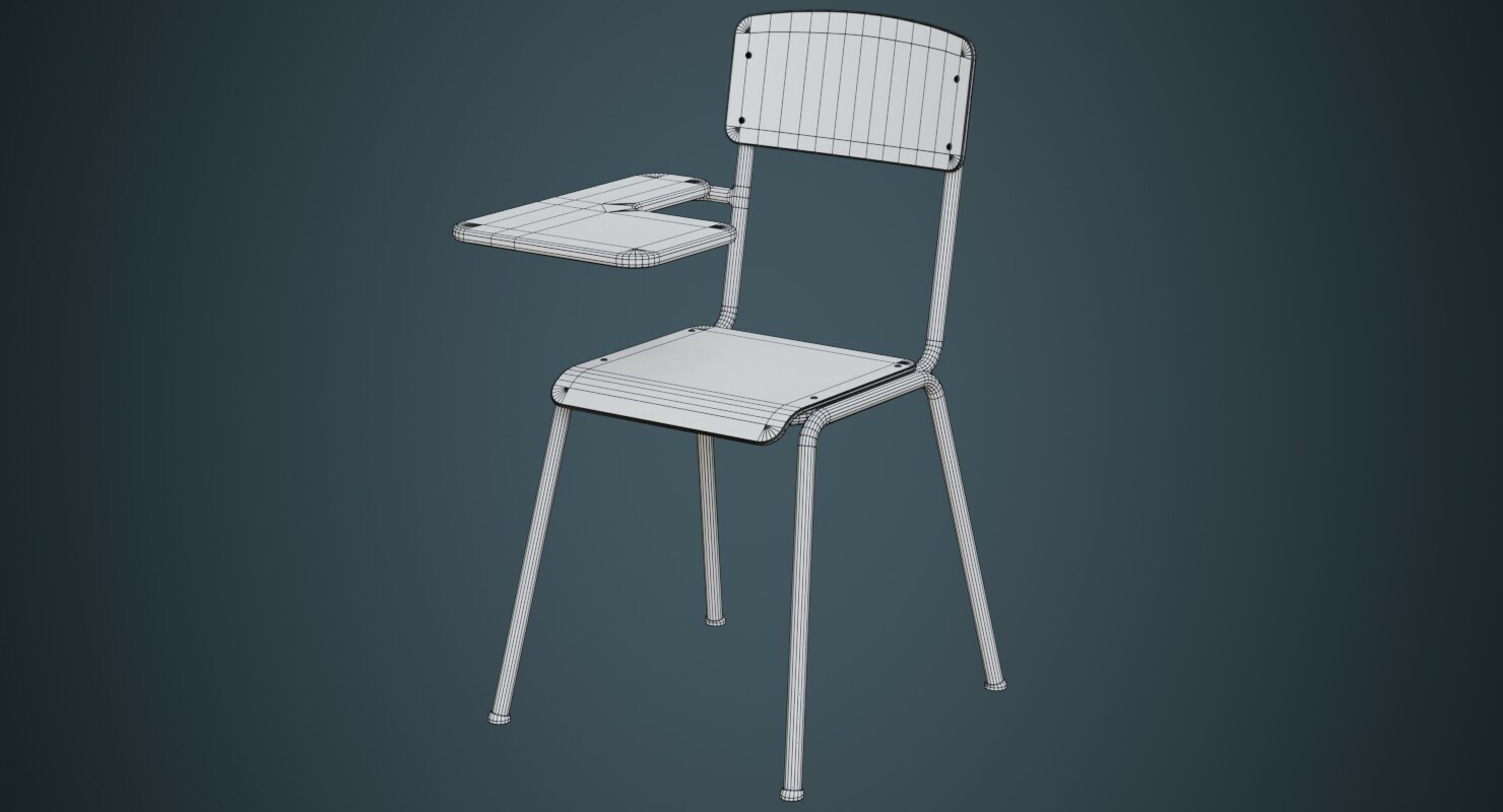 ArtStation - School Chair 2A | Game Assets
