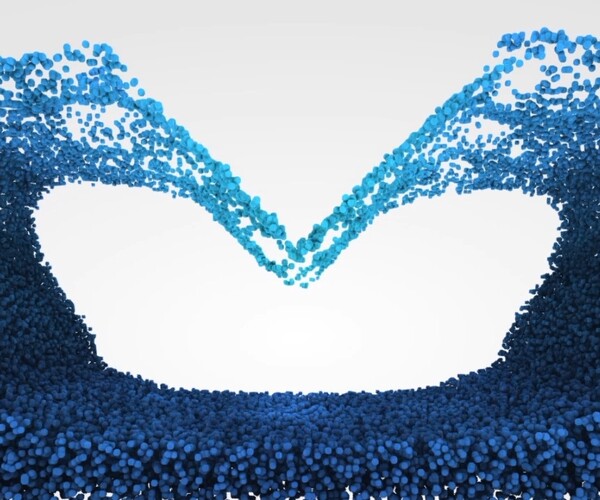 ArtStation - Particle Flow. Particle-based 3D fluid simulation. Fluid Collision. | Resources