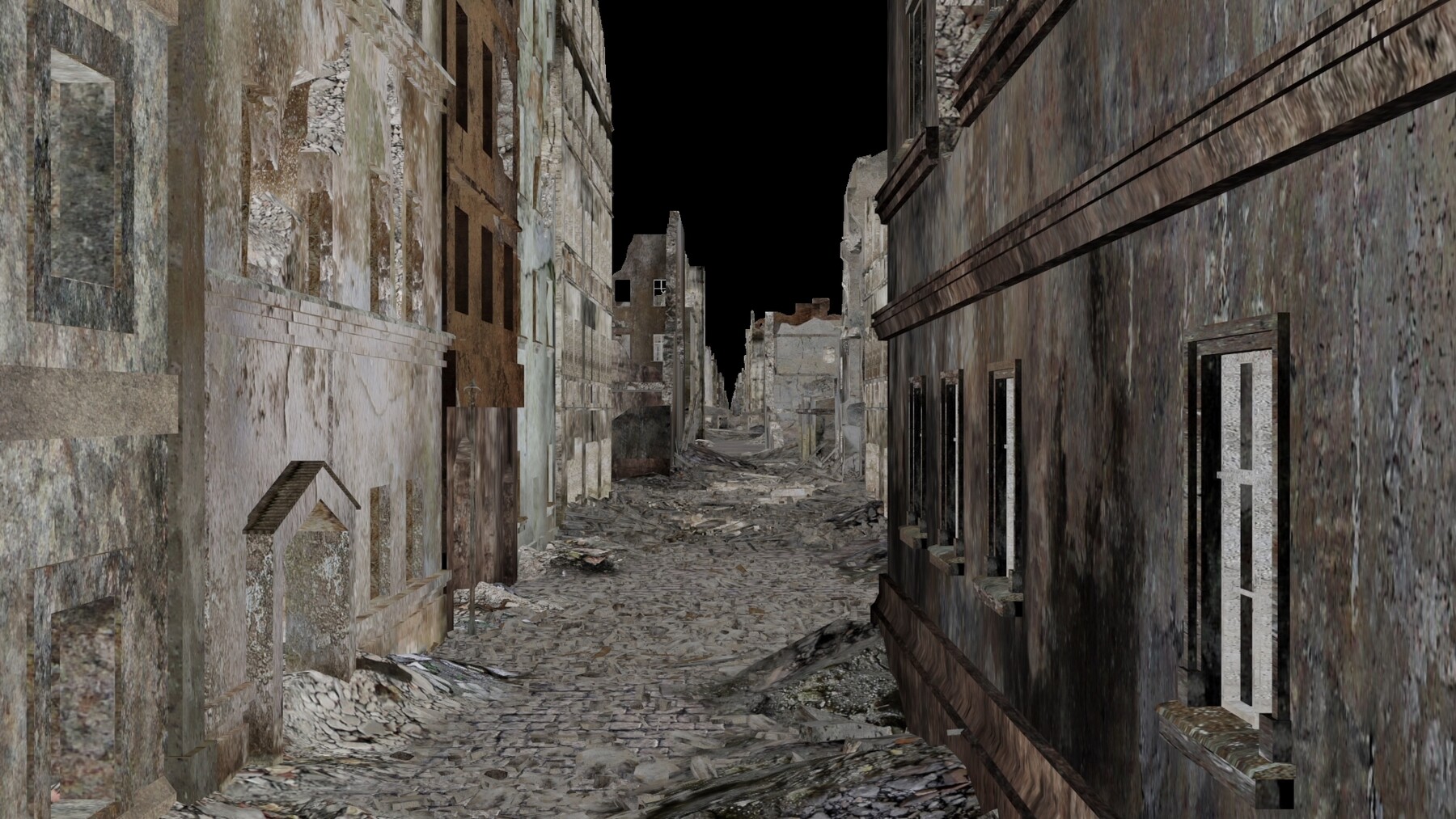 ArtStation - Super realistic walk along the ruined city street after ...