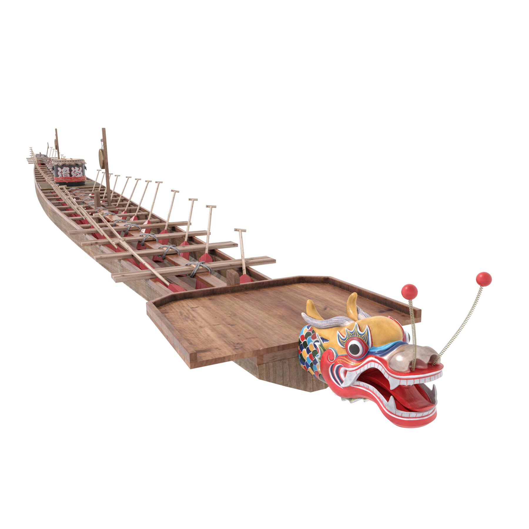 ArtStation - Chinese traditional wooden dragon boat | Resources