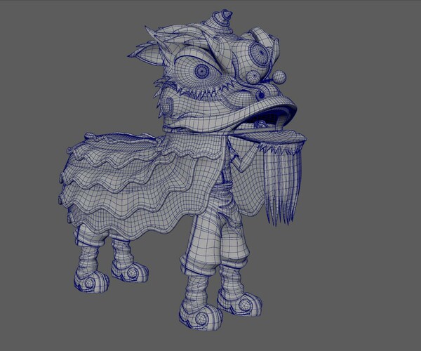 ArtStation - Lion dance Rigged Ainmation | Resources
