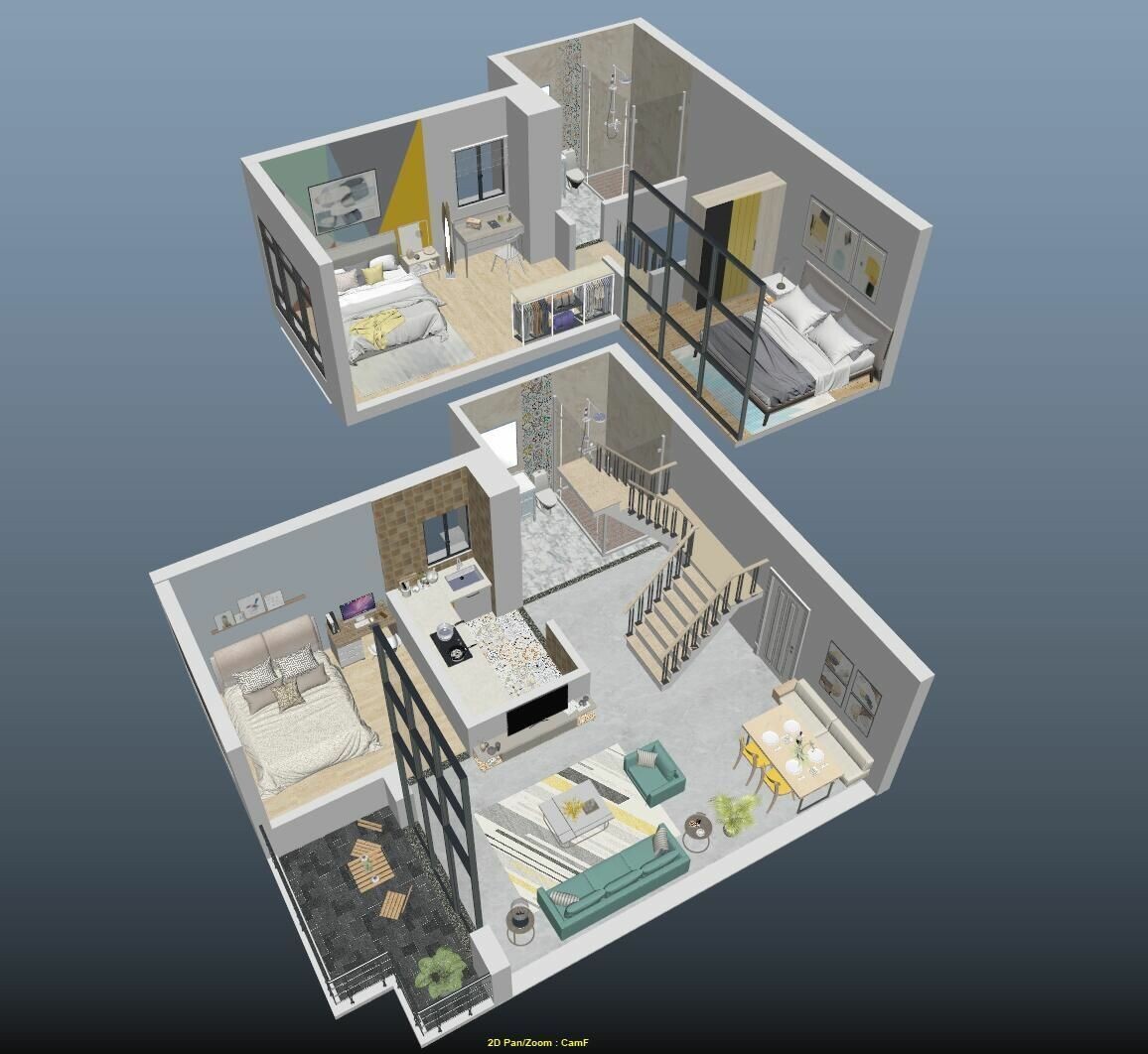 ArtStation - High details floorplan v2 | Resources