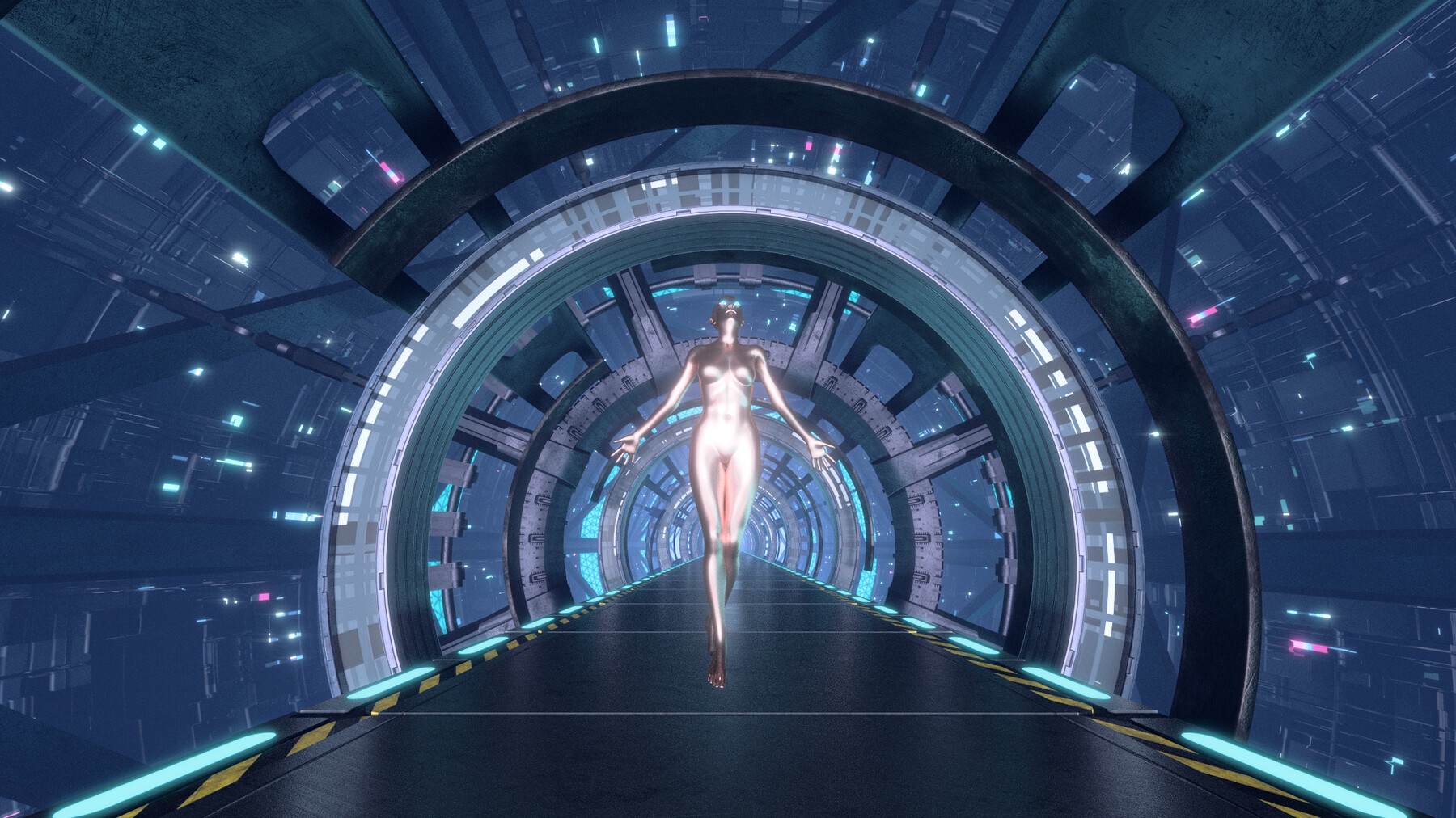 ArtStation - scifi space Corridor Bridge Tunnel | Resources