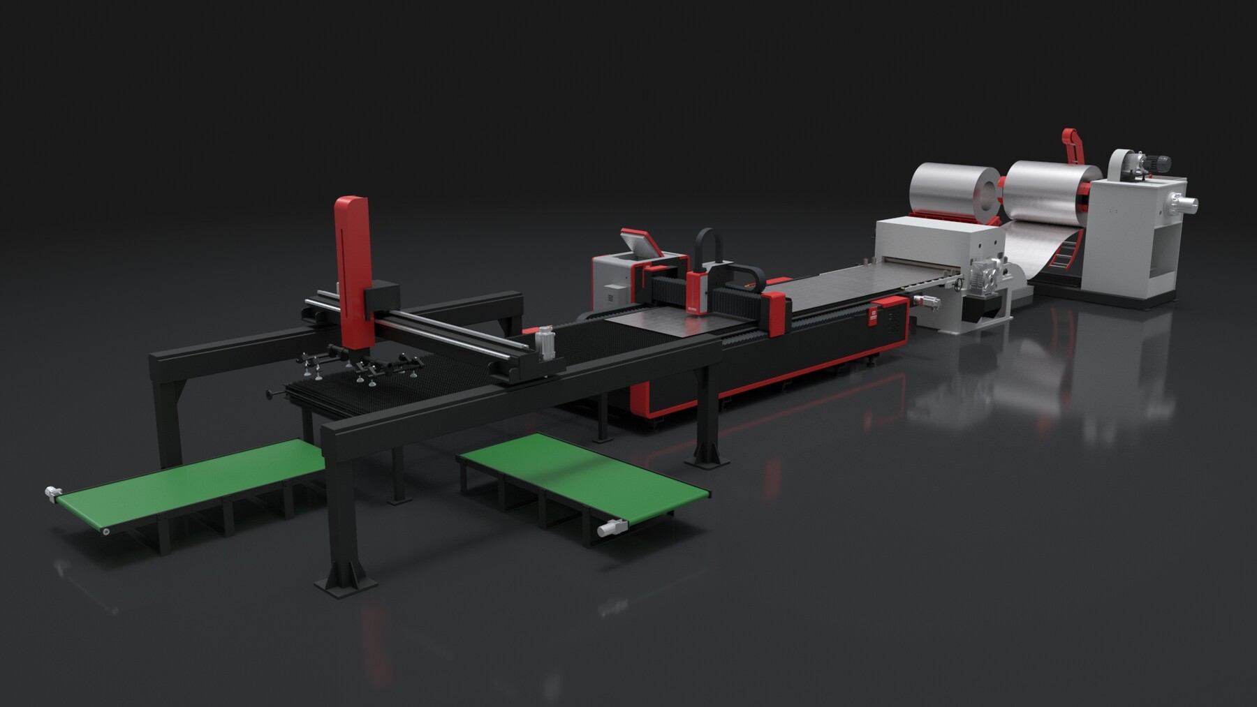 ArtStation - Coil laser cutting machine Animation | Resources