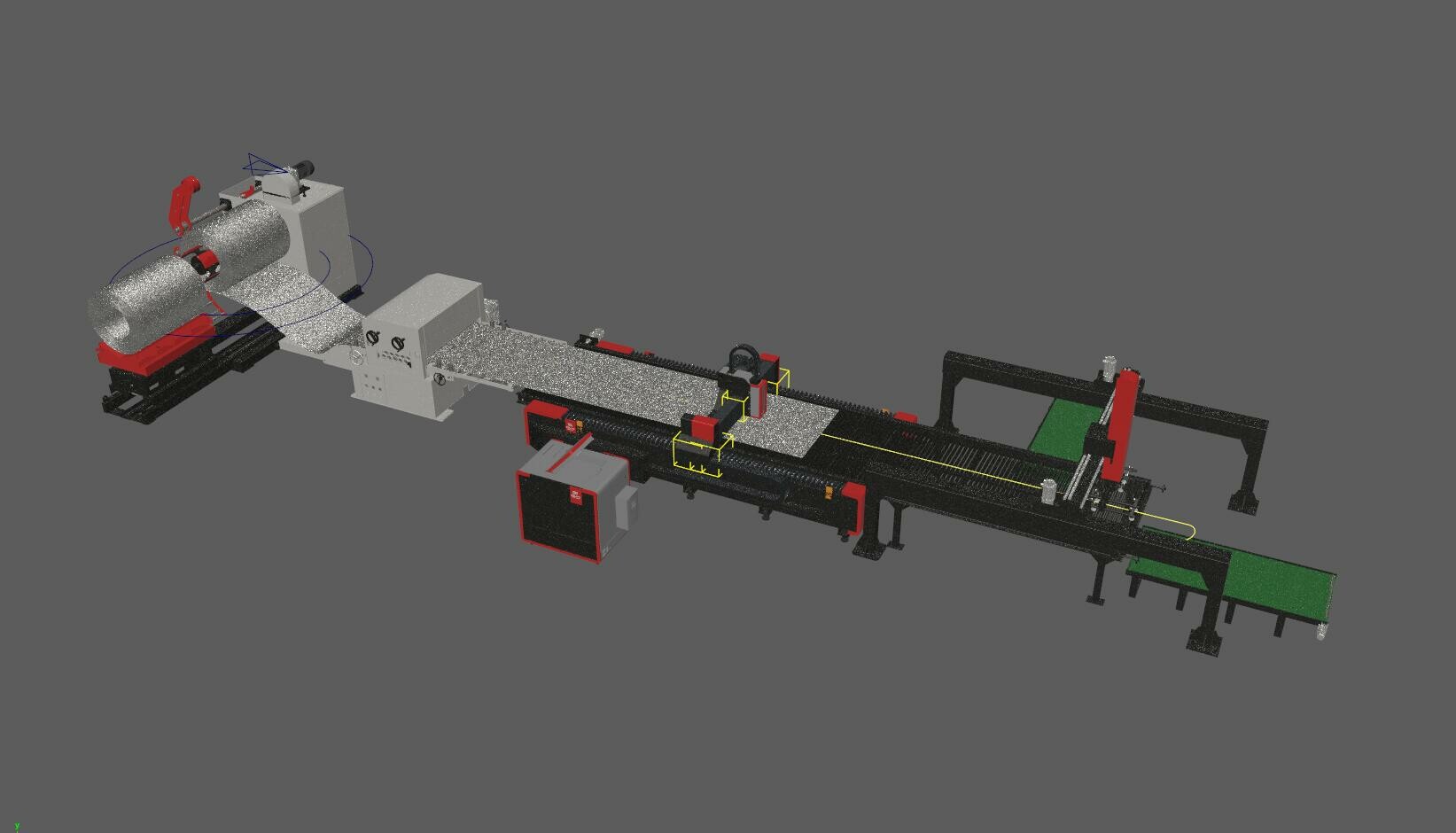 ArtStation - Coil laser cutting machine Animation | Resources