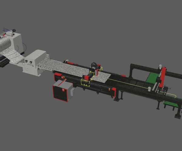 ArtStation - Coil laser cutting machine Animation | Resources