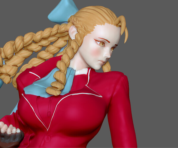 ArtStation - KARIN KOF KING OF FIGHTERS GAME CHARACTER GIRL 3D print ...