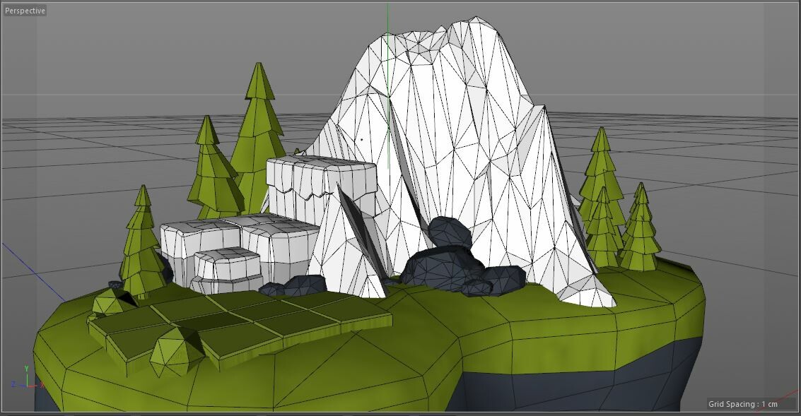 ArtStation - 3D Island isometric game ready low poly. | Game Assets