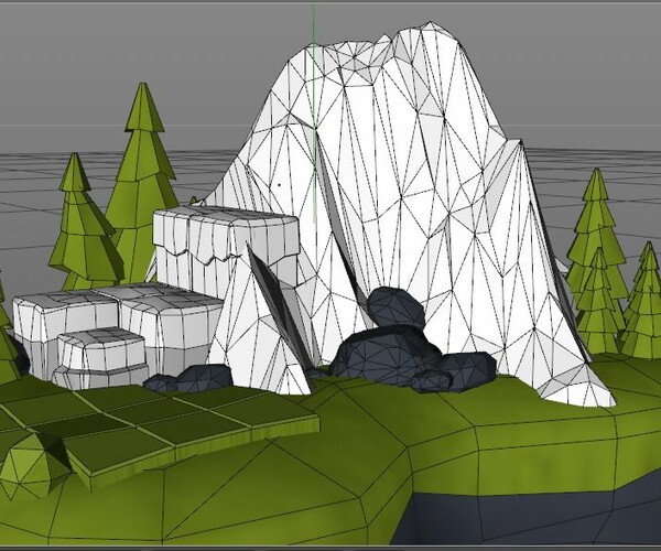 ArtStation - 3D Island isometric game ready low poly. | Game Assets