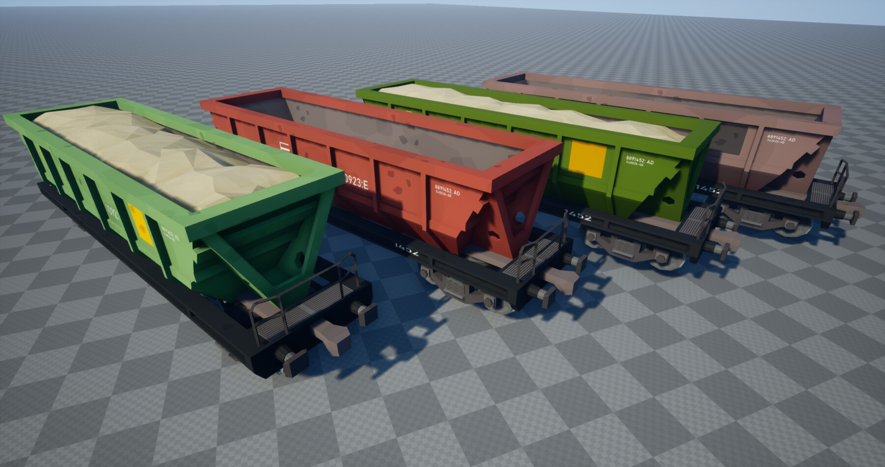ArtStation - Low Poly Railway Pack | Game Assets