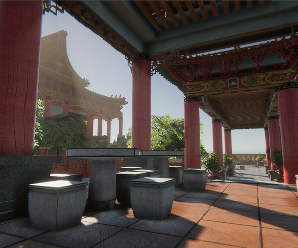 ArtStation - Taoist Temple Pack (Unity 3D Game asset Pack) | Game Assets