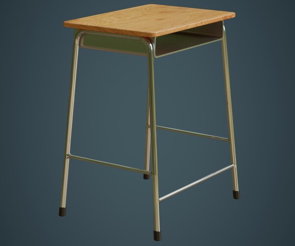 ArtStation - School Desk 1A | Game Assets