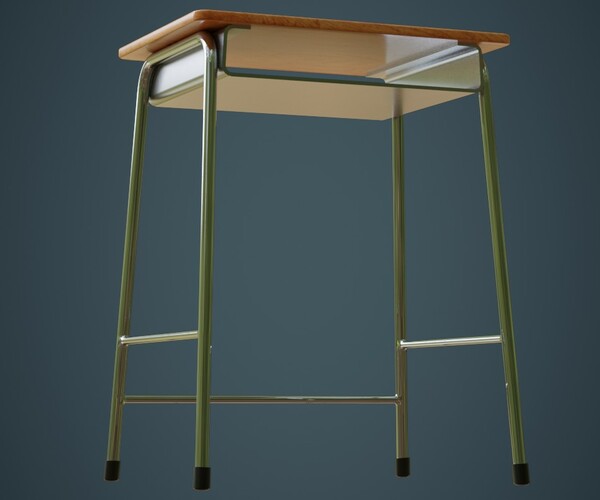 ArtStation - School Desk 1A | Game Assets