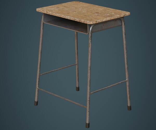 ArtStation - School Desk 1B | Game Assets