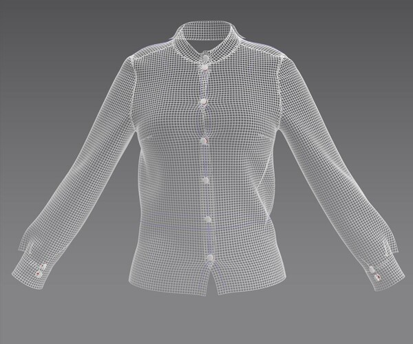 ArtStation - Lovely Blouse - 3d clothes model (Marvelous designer ...