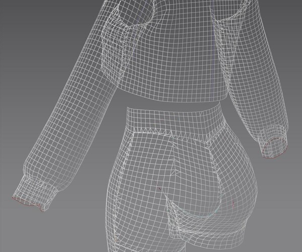 ArtStation - Clothes set for women - 3D model | Game Assets