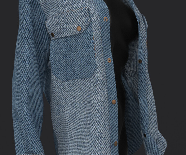ArtStation - Digital denim shirt | Resources