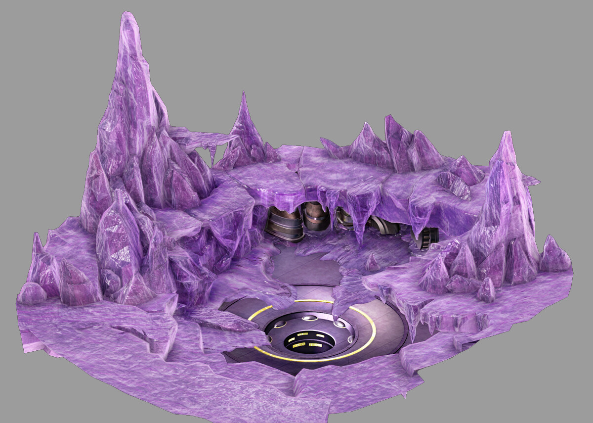 ArtStation - Battlestar - Icefield rupture ice surface 01 | Game Assets