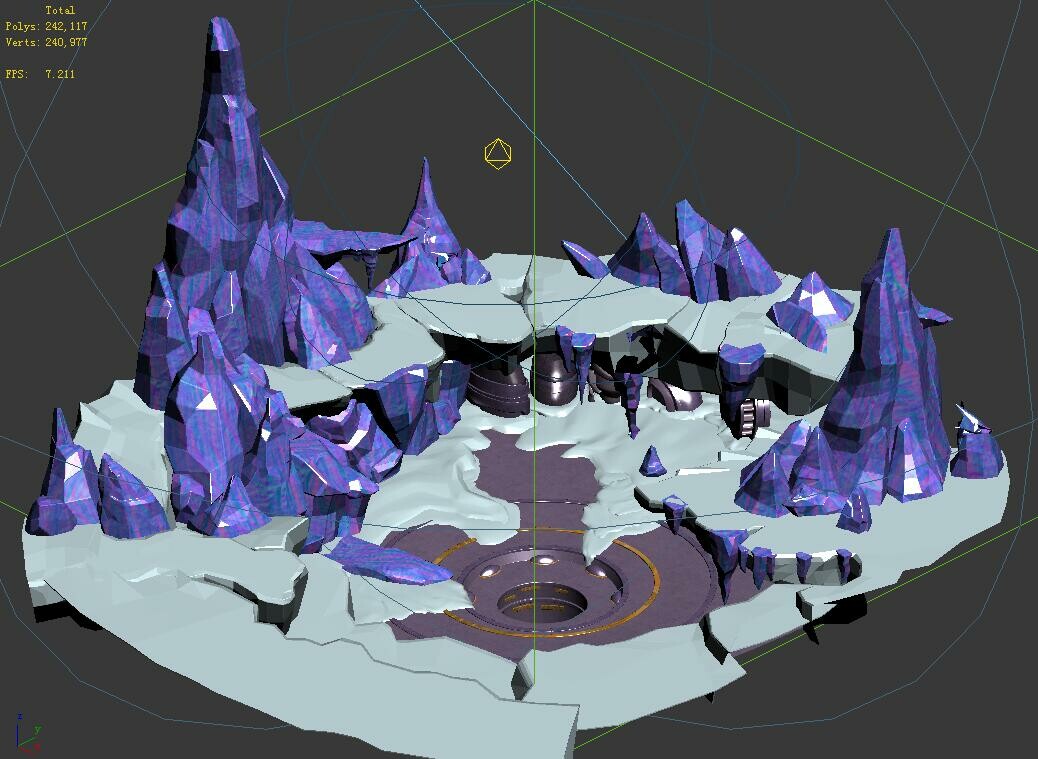 ArtStation - Battlestar - Icefield rupture ice surface 01 | Game Assets