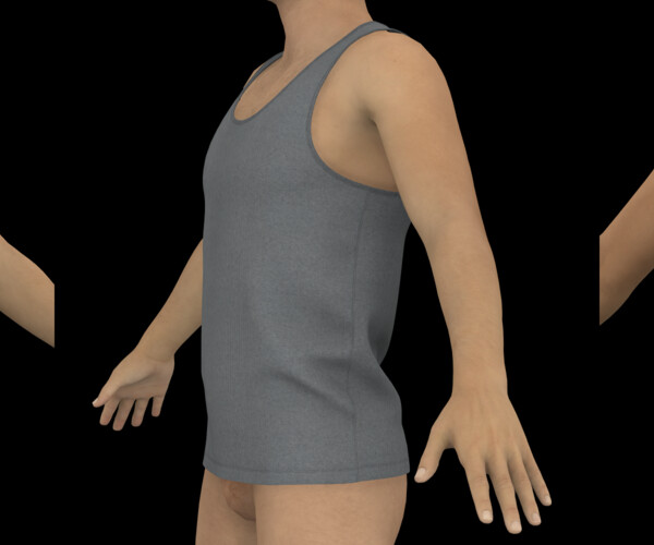 ArtStation - MALE TANK TOPS PACK – zprj obj highpoly | Resources