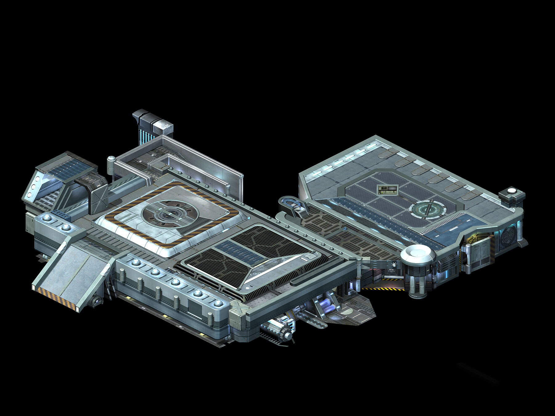 ArtStation - Spacecraft - Ground Platform 02 | Game Assets