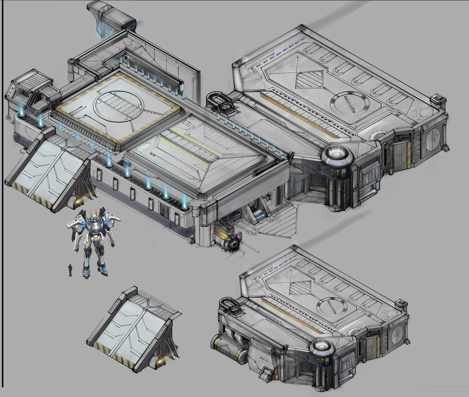ArtStation - Spacecraft - Ground Platform 02 | Game Assets