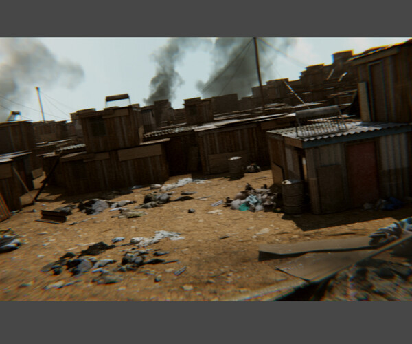 ArtStation - The 3rd World - Informal Settlement Slums Refugee Camp ...