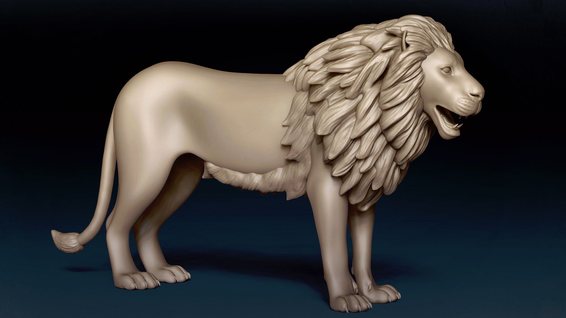 ArtStation - Lion Basemesh 3D model | Resources