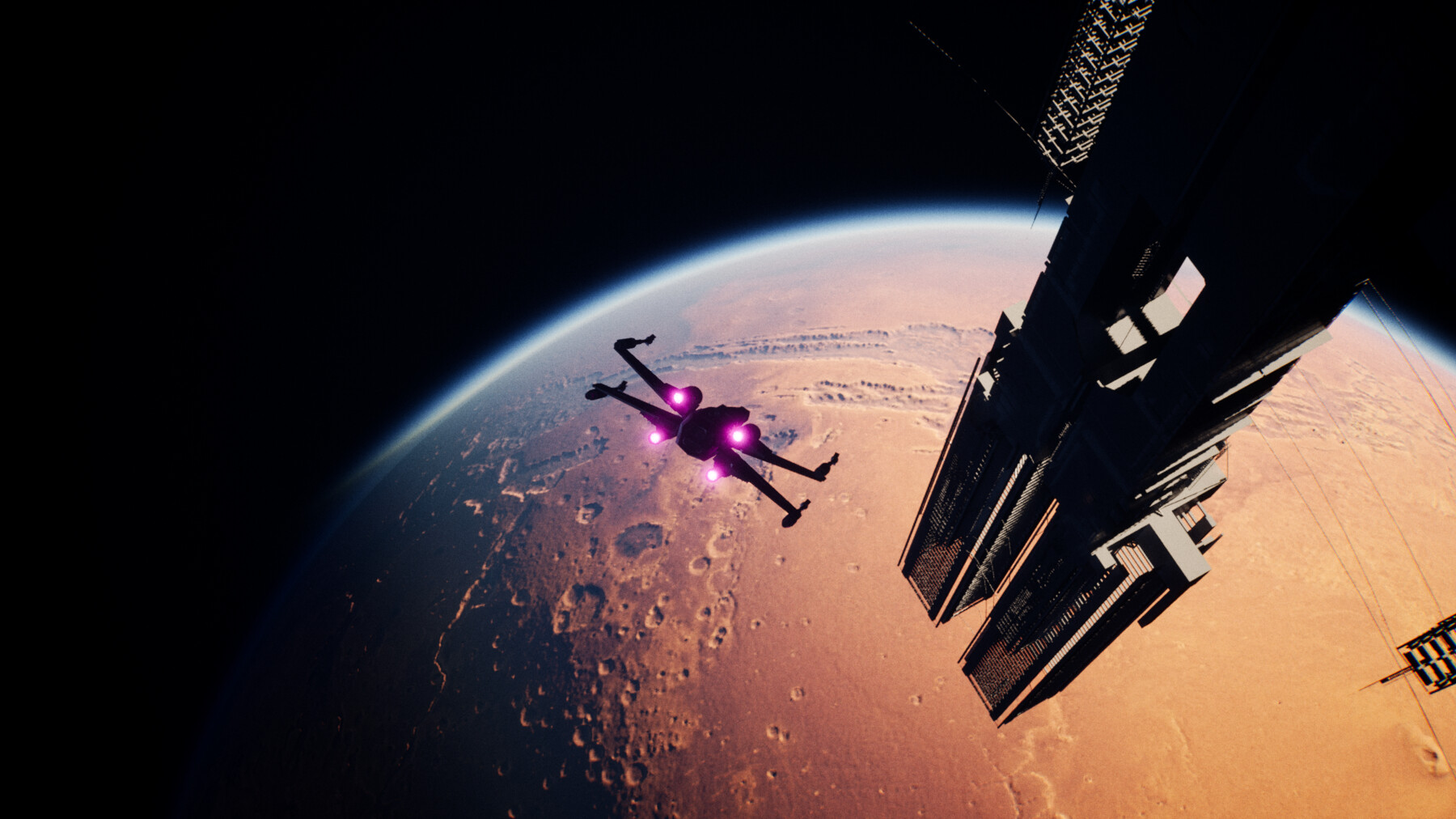 ArtStation - X-Wing A Star Wars Fanart [UE-5] Planet | Game Assets