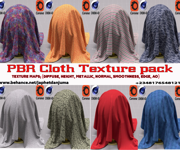 ArtStation - 16 Realistic seamless fabric materials | Game Assets